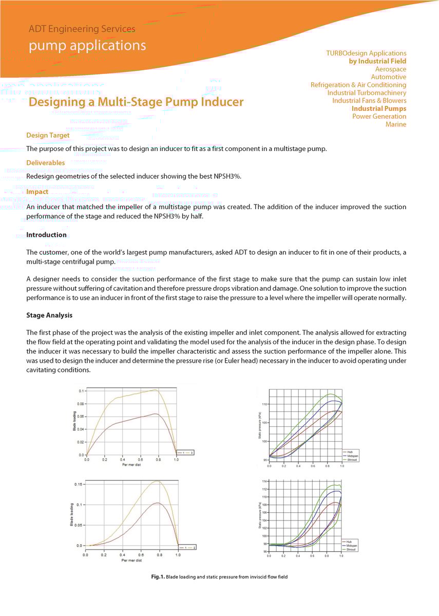 Designing a Multi-Stage Pump Inducer